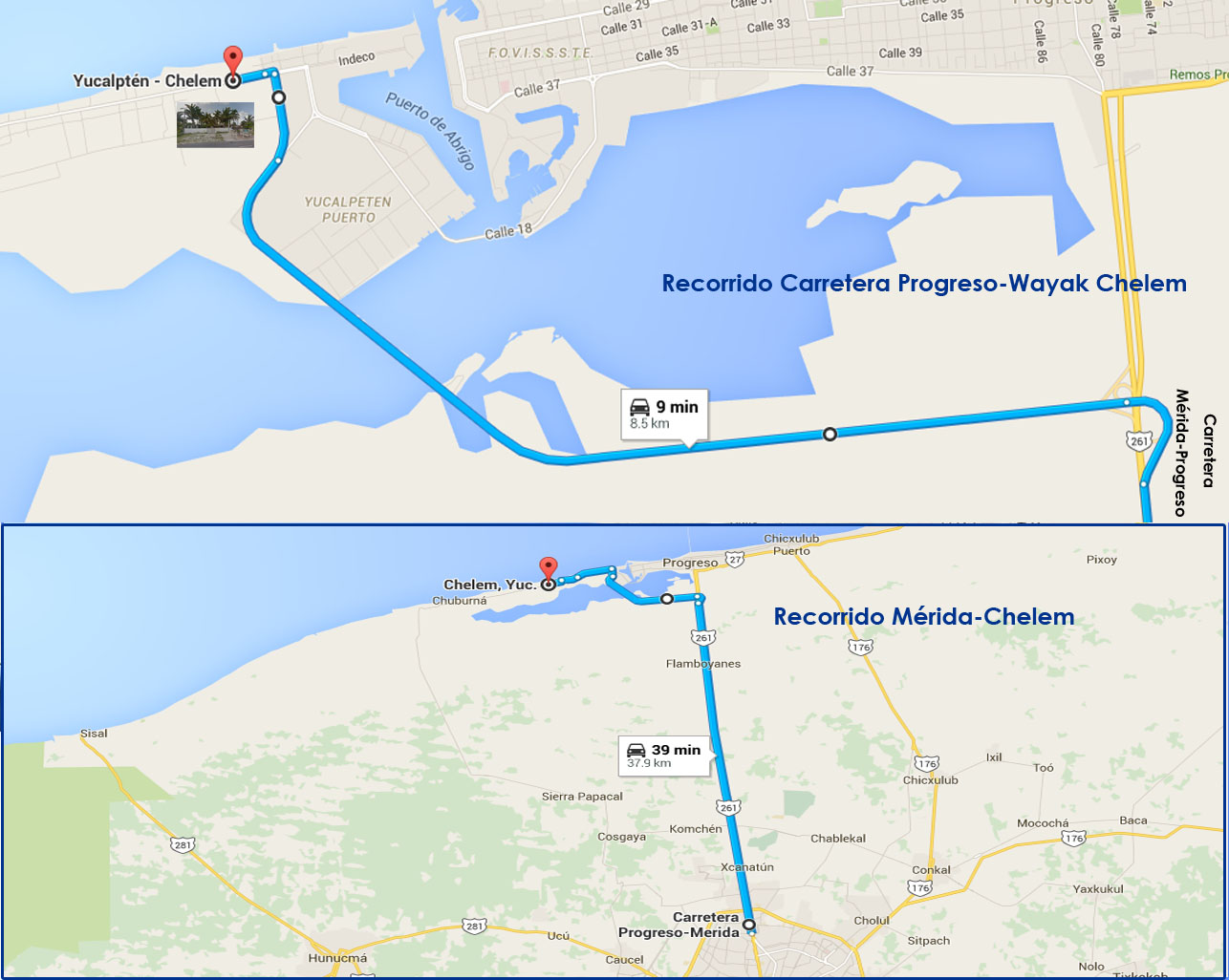 Ubicación de Wayak Chelem | Wayak Yucatán